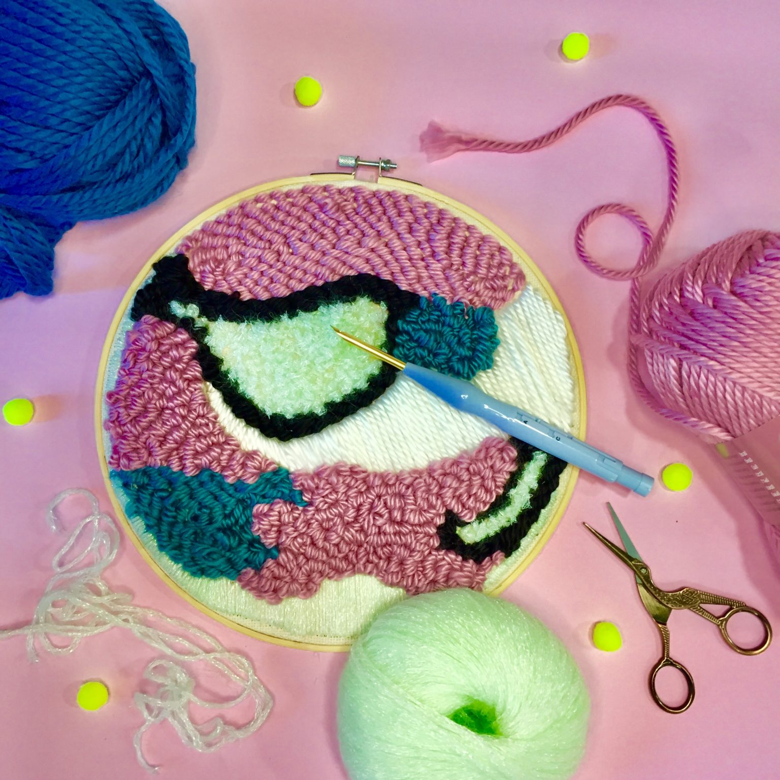 Atelier créatif punch needle - Le Repère créatif - Nogent-sur-Marne