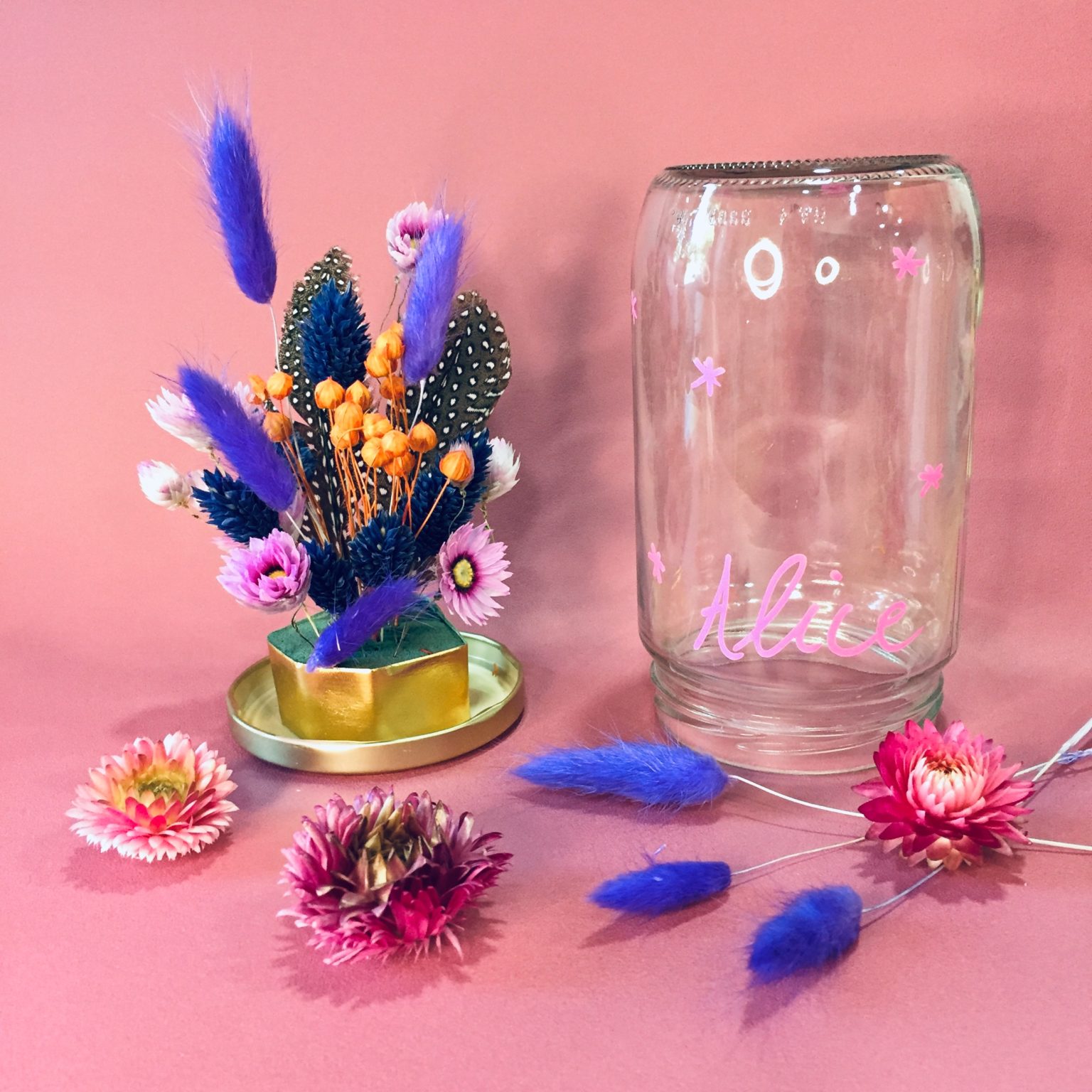 Atelier pot en verre fleuri (1h) - le Repère créatif - Nogent-sur-Marne